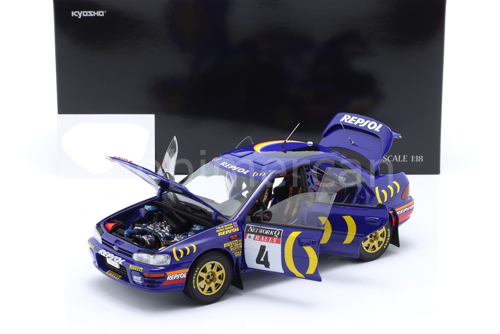 KYOSHO - SUBARU - IMPREZA 555 REPSOL N 4 WINNER RALLY RAC LOMBARD 1994 ...