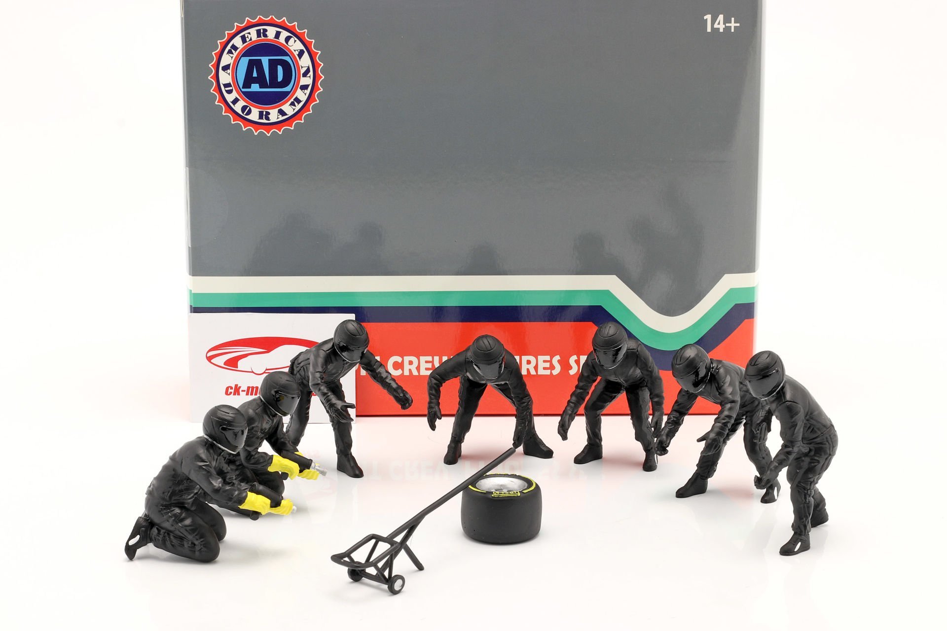 formula 1 Pit Crew characters set #2 Team Black 1:18 American Diorama