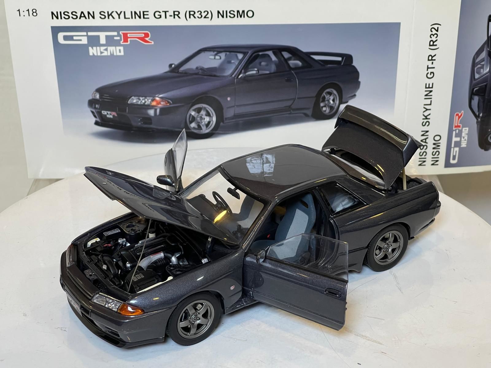 AUTOART - NİSSAN SKYLİNE GT-R (R32) NISMO (GUN GRAY)